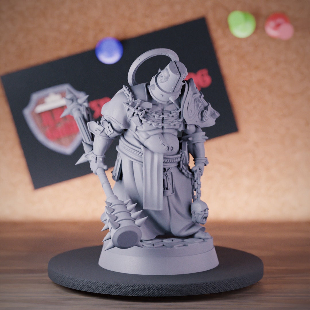 Cultist of Jergal Cleric Miniature Cultist Dungeons and Dragons Mini ...