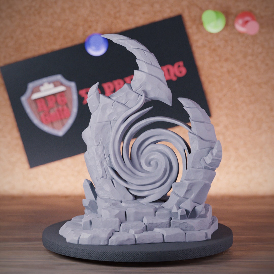 Demon Portal Terrain Miniature Dungeons and Dragons Mini RPG Tabletop ...