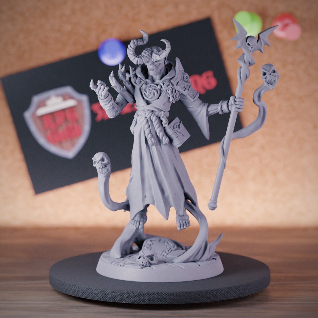 Lich Lord Miniature Demilich BBEG Dungeons and Dragons Mini RPG ...