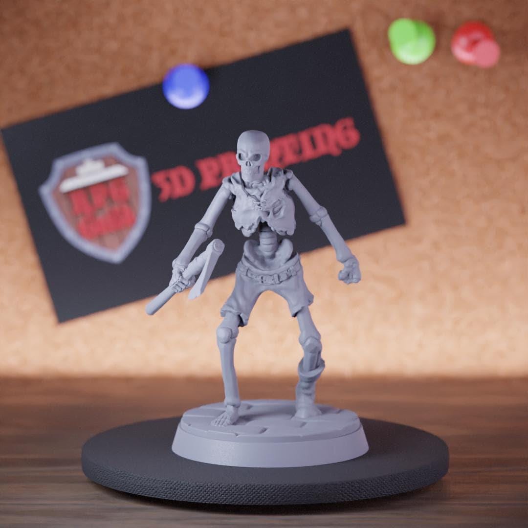 Dungeon Skeleton Miner Miniature Undead Monster Mini Dungeons and ...