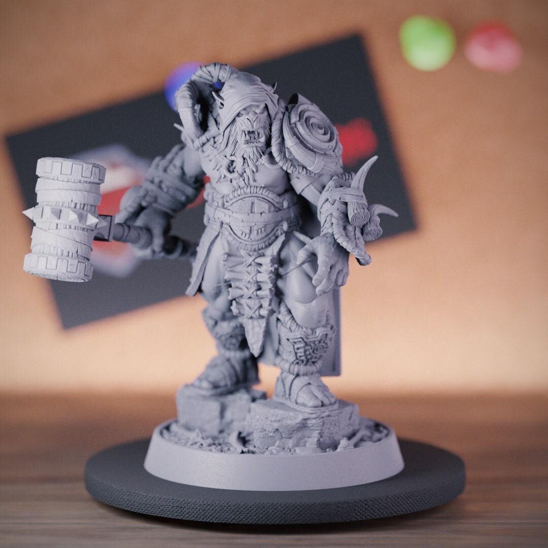 Bugbear Warrior Champion Miniature | 28mm-38mm | Resin 3D Printed D&D ...