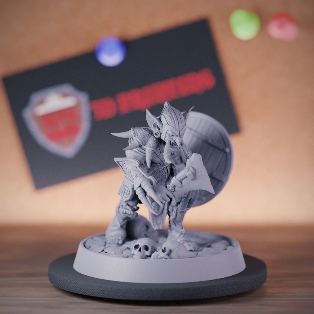 Goblin Shield Miniature Dungeons and Dragons Mini RPG Tabletop ...