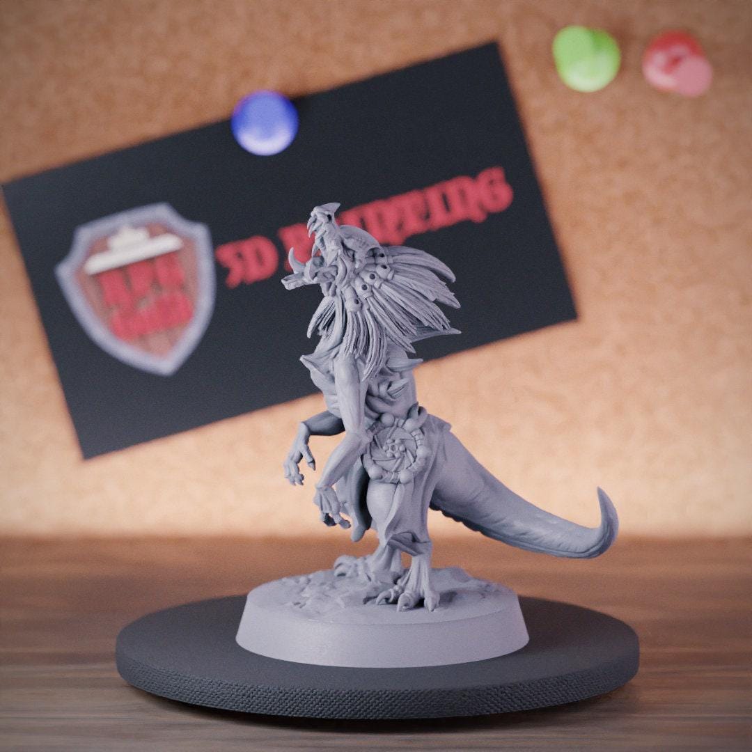 Dinosaur Velociraptor Miniature Monster Dinosaur Dungeons and Dragons ...