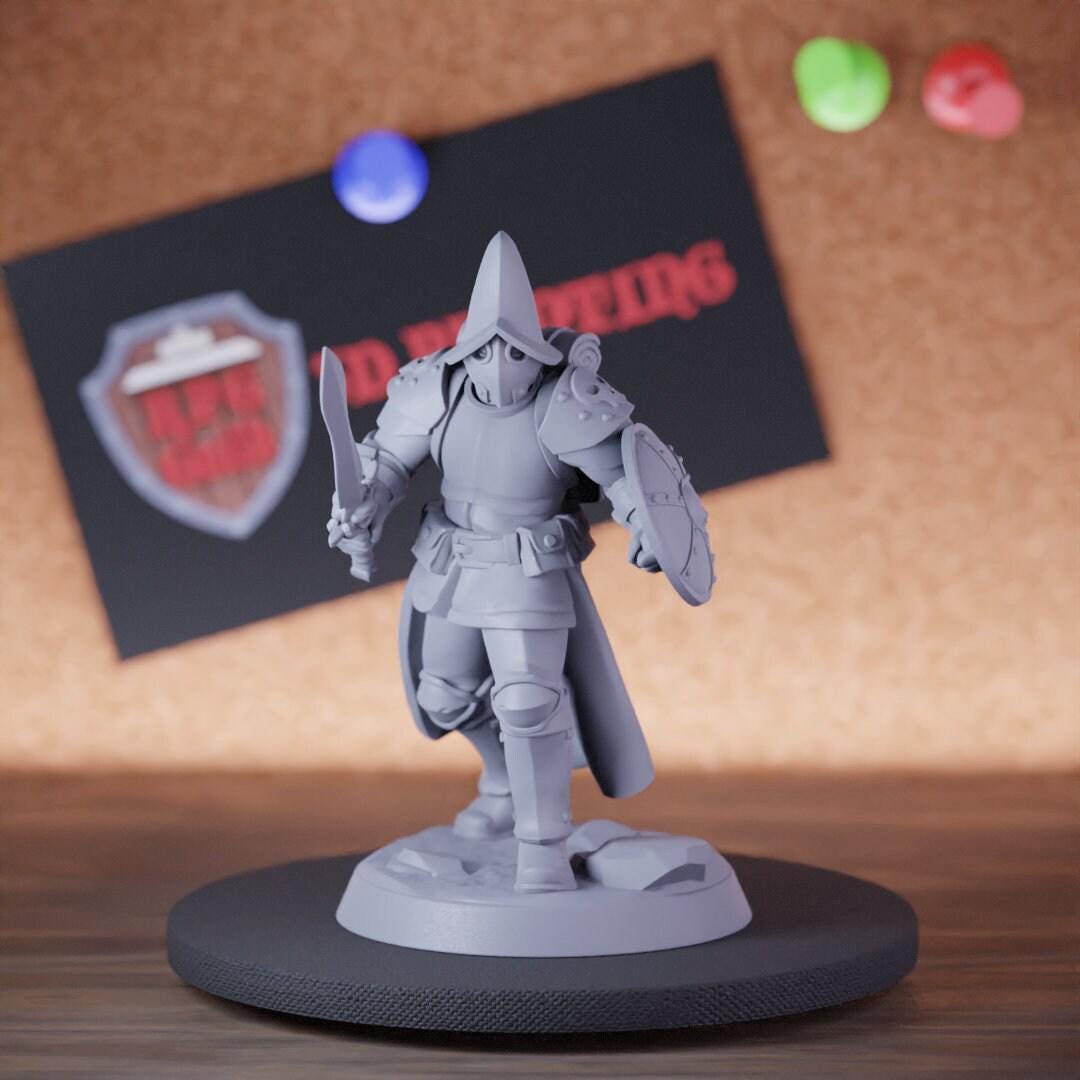 Vanguard Miniature Knight Defender Mini Dungeons and Dragons Mini RPG ...