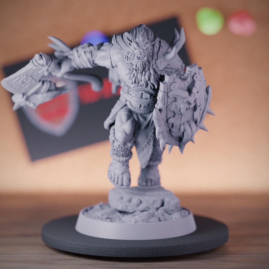 Bugbear Fighter Champion Miniature Dungeons and Dragons Mini RPG ...