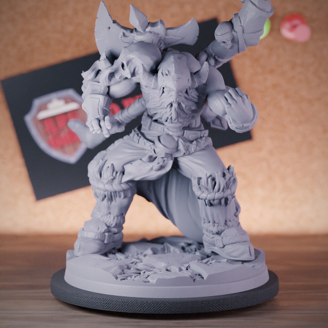 Hill Giant Monster Miniature Boss Jotun Dungeons and Dragons Mini RPG ...