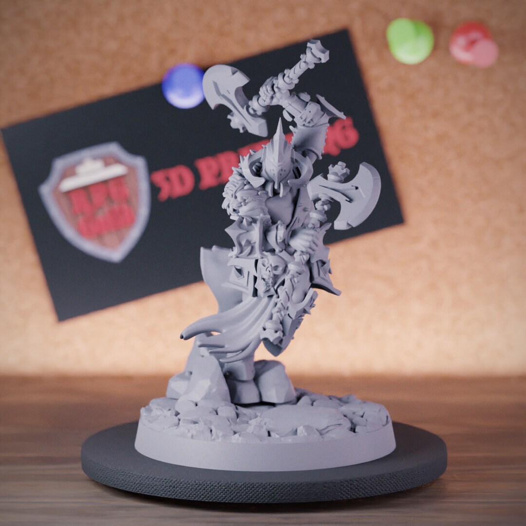 Human Savage Warrior Miniature Barbarian Human Dungeons and Dragons ...