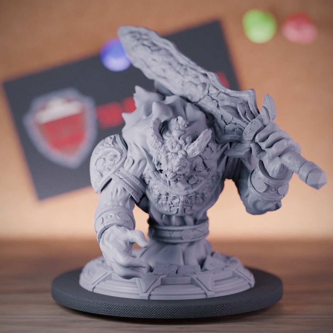 Lava Monster Miniature Dungeons and Dragons Mini RPG Tabletop Miniature ...