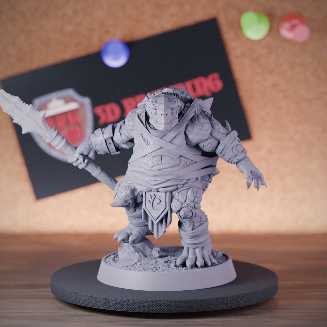 Warrior Tortle Miniature Ninja Dungeons and Dragons Mini RPG Tabletop ...