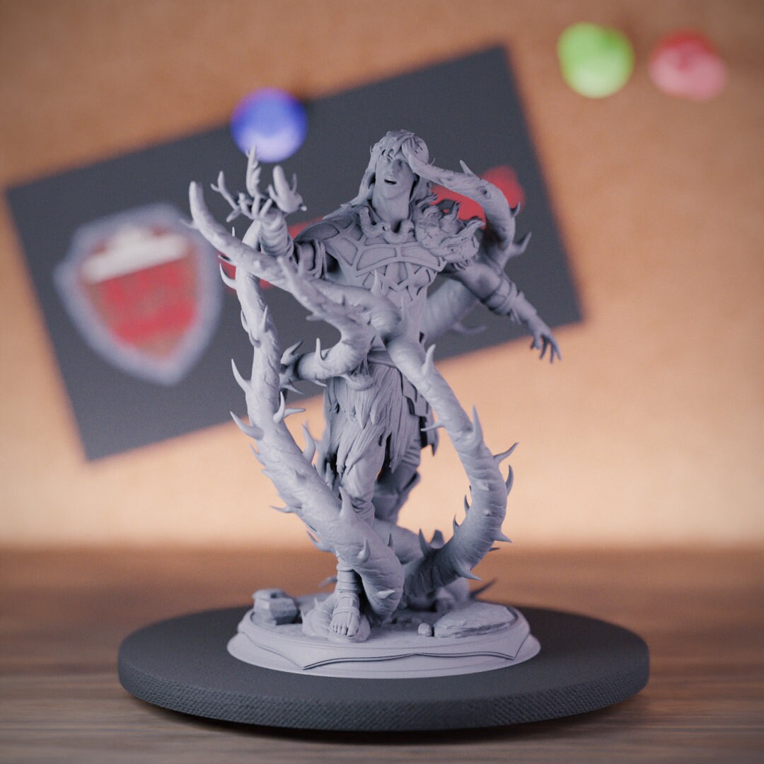 Drow Druid Miniature Forest Sorcerer Mini Dungeons and Dragons Mini RPG ...