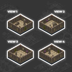 Dnd Crypt Terrain Tiles Dungeon Modular Tomb Bundle Mausoleum Dnd RPG ...