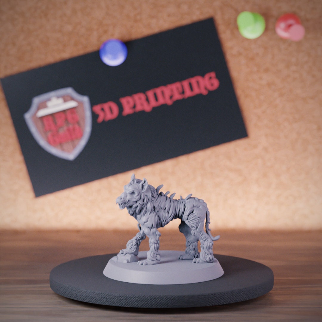 Demonic Hound Monster Miniature Undead Demon Dungeons and Dragons Mini ...