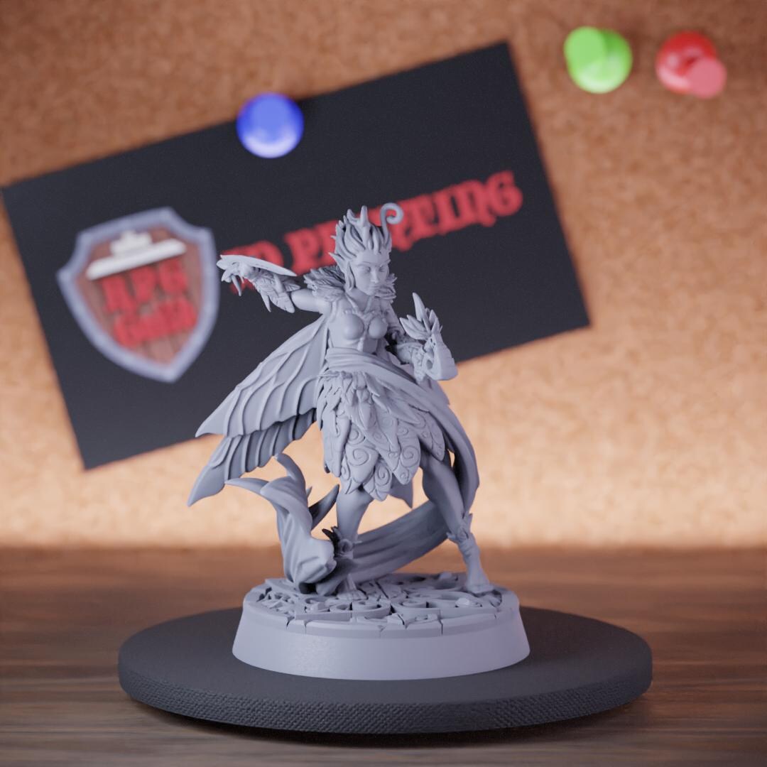 Female Fighter Miniature Forest Fairy Mini Dungeons and Dragons RPG ...