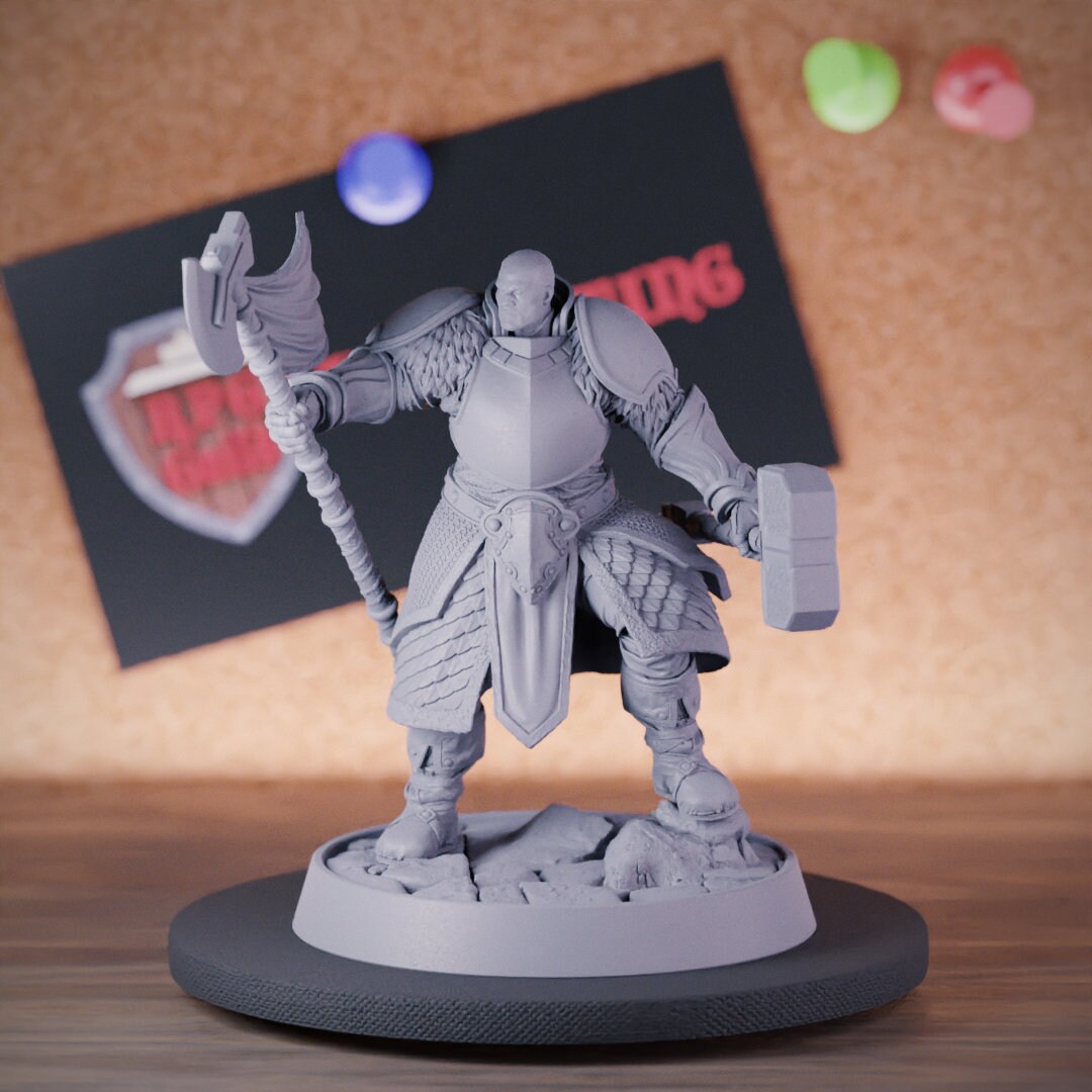 Champion Fighter Miniature Defender Mini Dungeons and Dragons Mini RPG ...