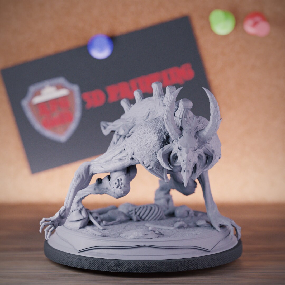 Fey Wendigo Forest Monster Miniature | 28mm 32mm 38mm 75mm | Resin 3D ...