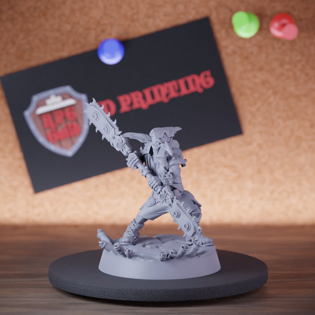 Goblin Defender Miniature Inventor Dungeons and Dragons Mini RPG ...