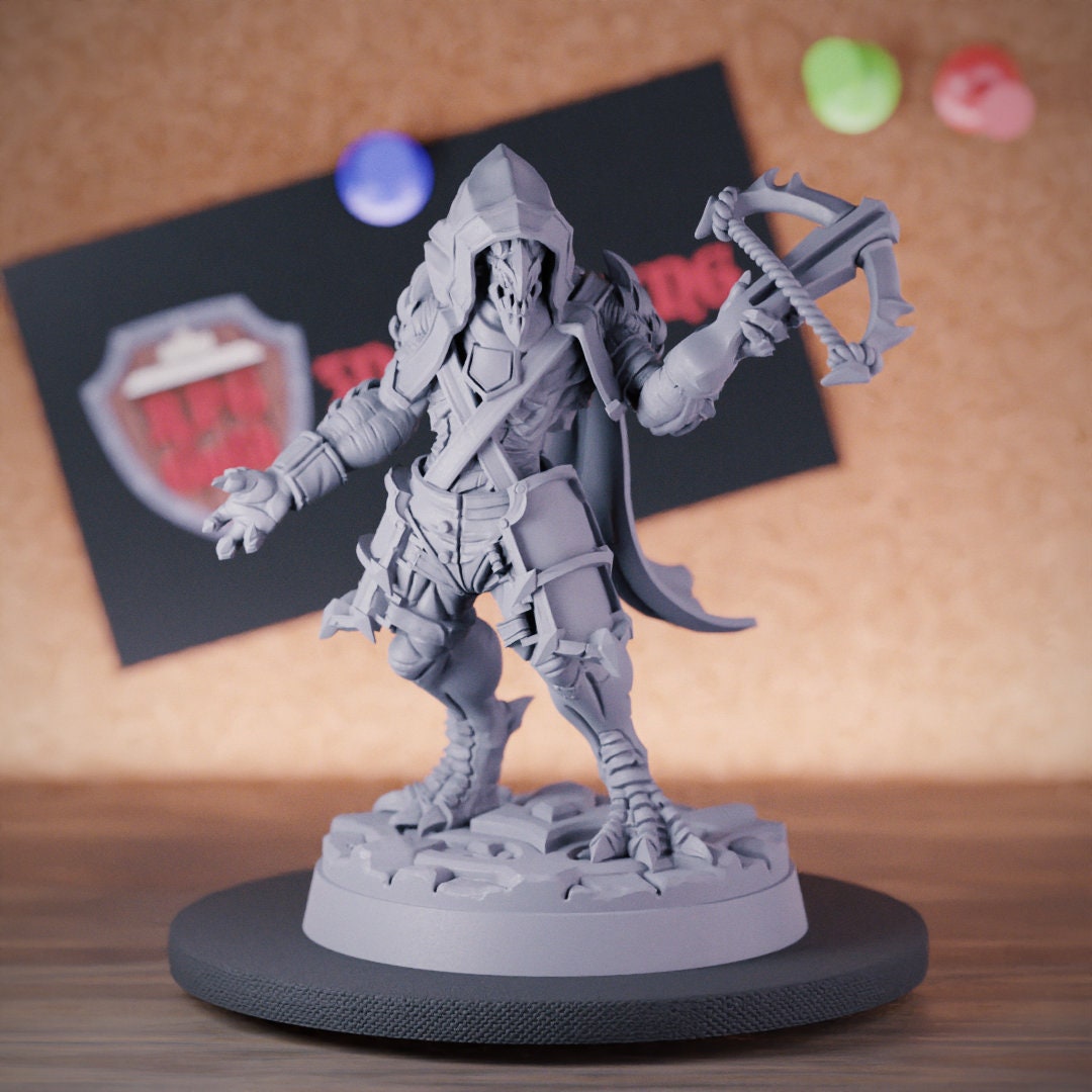 Dragonborn Ranger Miniature Hunter Dungeons and Dragons Mini RPG ...