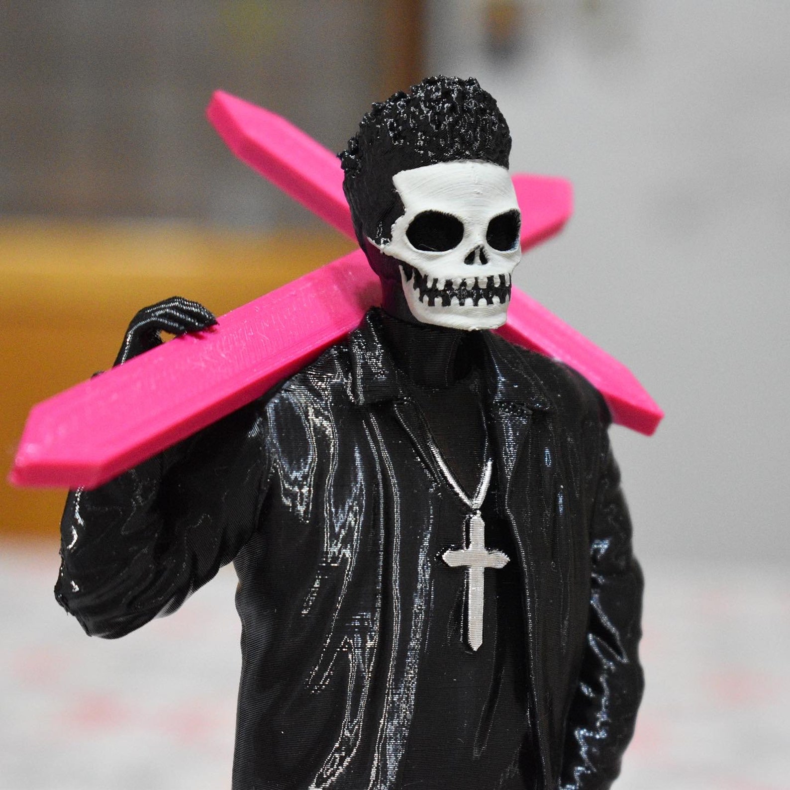Skeleton Cross 3D the Weeknd Printed Statue - Etsy Canada