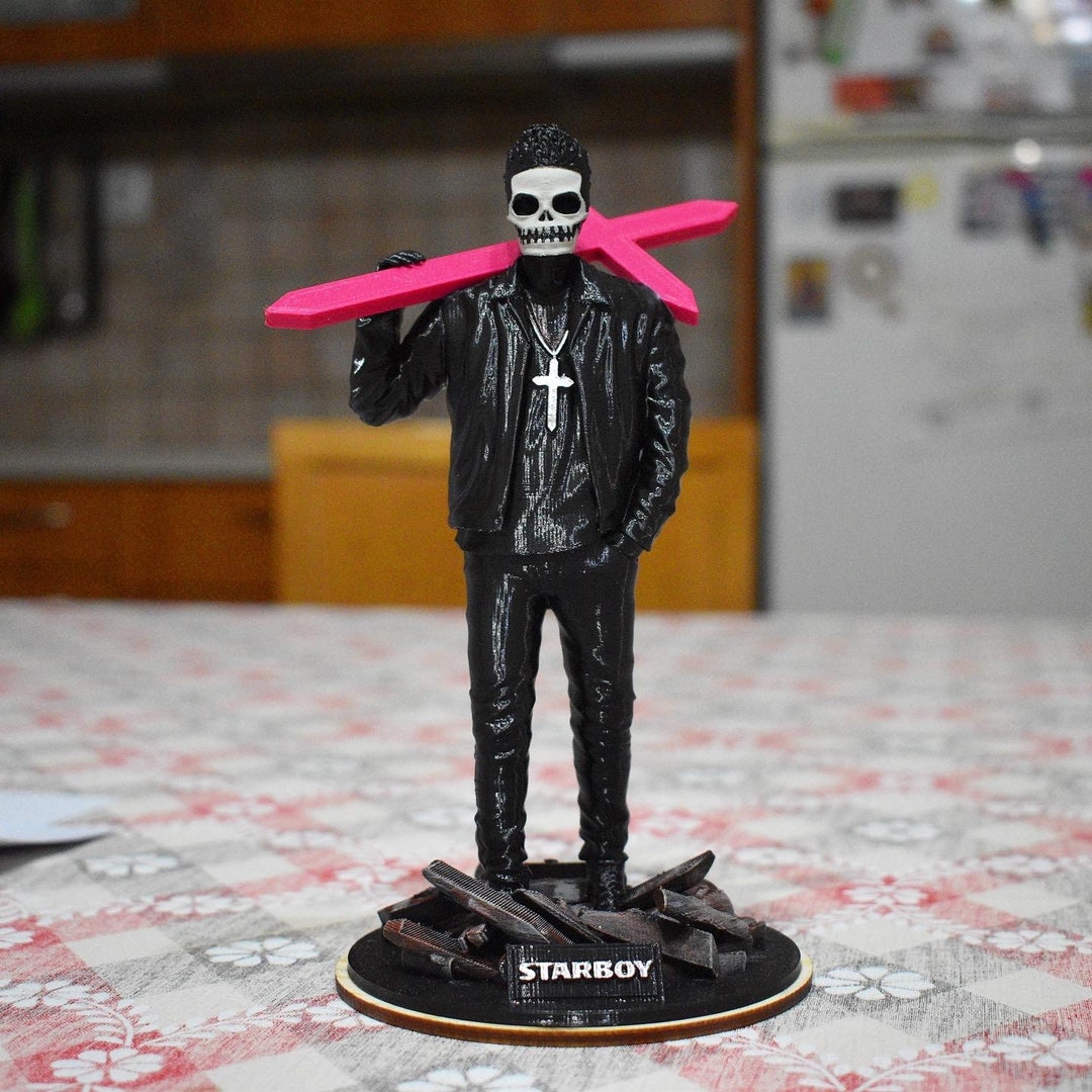 Skeleton Cross 3D the Weeknd Printed Statue - Etsy