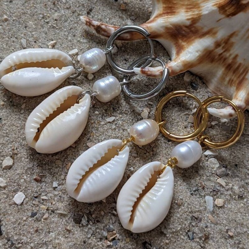 Shell Earrings - Etsy