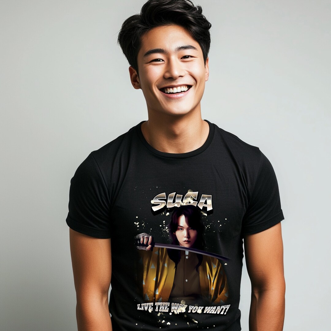 BTS CLOTHES, SUGA Shirt, Samurai Shirt, Kpop Yoongi Apparel ...