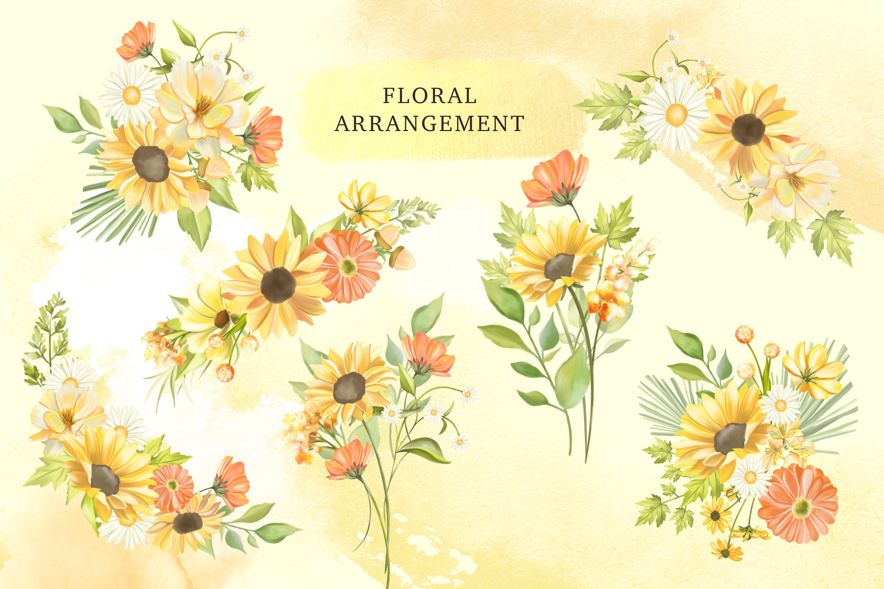 Sunflower Daisy Clipart Daisy Clipart Summer Sunflower Clipart Summer ...