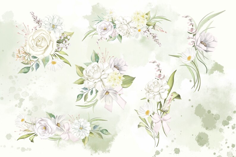 White Rose Clipart White Wedding Invite Download Wedding Rose Clipart ...