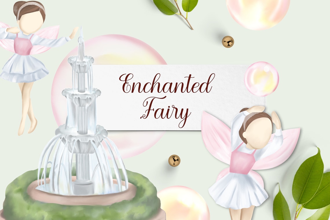 Enchanted Fairy Clipart Party Fairy Graphics Party Fairy - Etsy