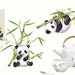 Bamboo Panda Clipart Chinese Panda Digital Download Cute Panda PNG ...