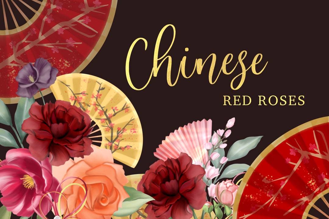 Chinese Red Rose Clipart Chinese Red Rose PNG Red Rose Download Chinese ...