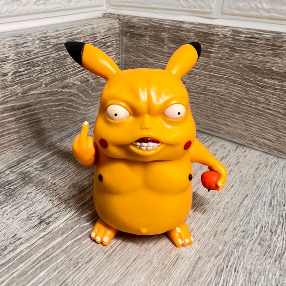 Middle Finger Pikachu Rude Figurinenovelty Present for - Etsy