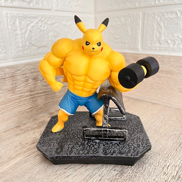 Buff Pikachu - Etsy