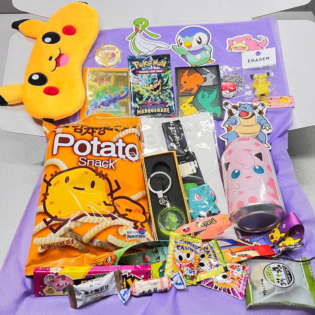 Pokemon Birthday Gift Box, Easter Hamper, Themed Gifts for Pikachu ...