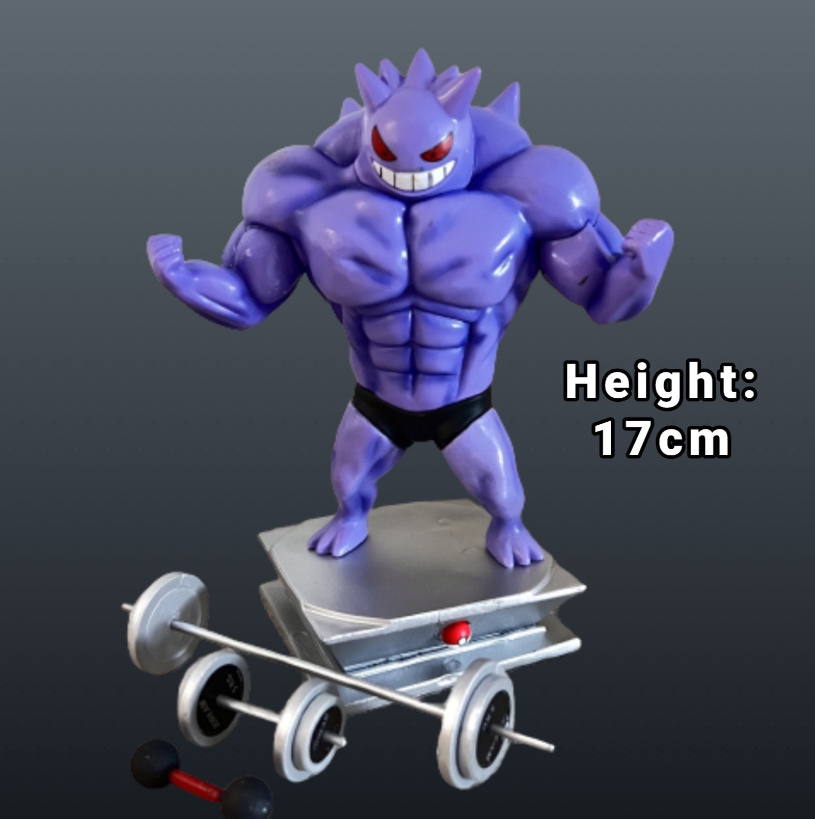 5 Styles Muscle Pokemon Big Dolls 3D Print Model Cartoon Animatio gym ...