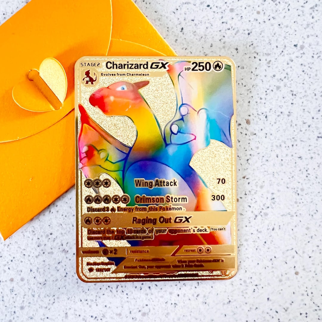 Pokemon Stainless Steel Metal Card * Gold Metal Cards * Arceus ...
