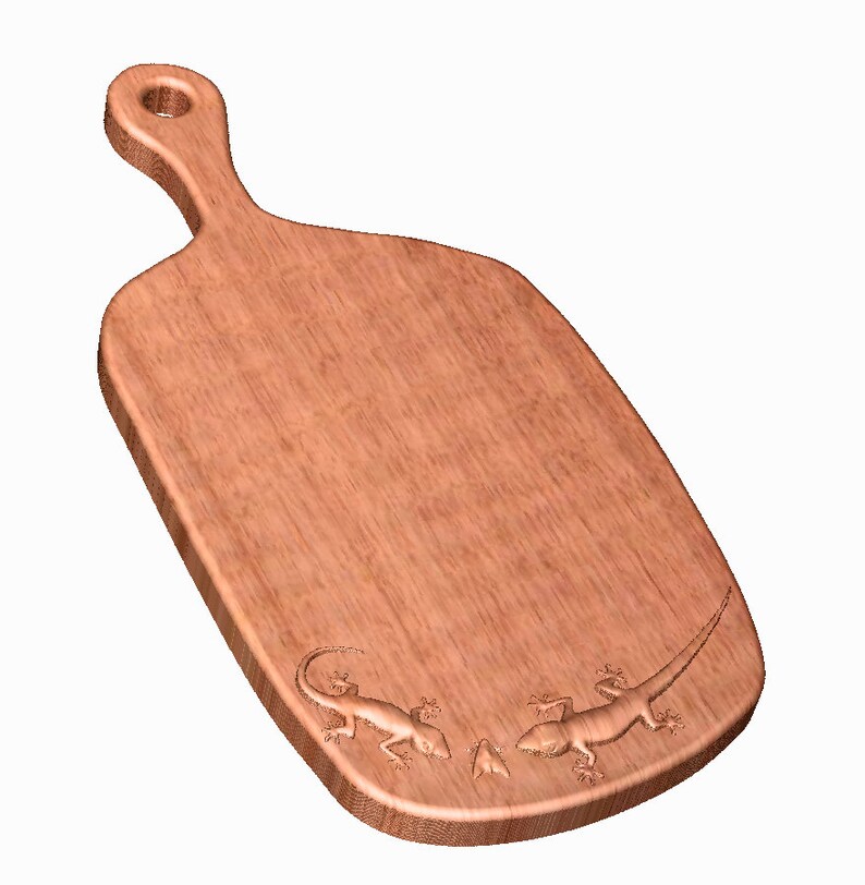 Digital Vector and 3D Files for CNC Router Geckos Charcuterie Board STL ...