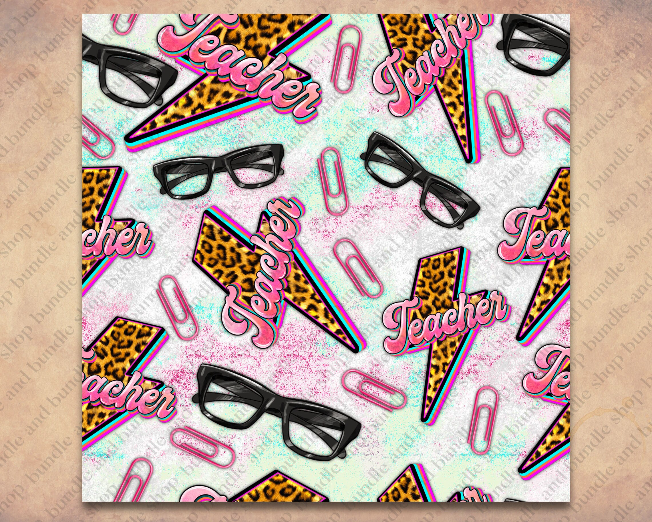 11 Digital Paper Teacher Seamless Pattern Digital Paper - Etsy Canada