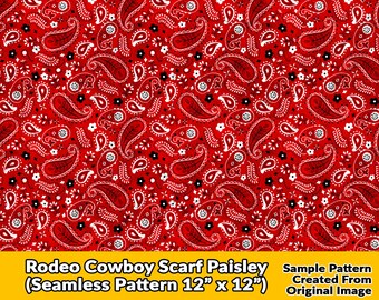 Rodeo Digital Paper - Etsy
