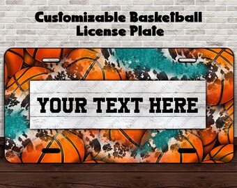 Basketball License Plate Png - Etsy