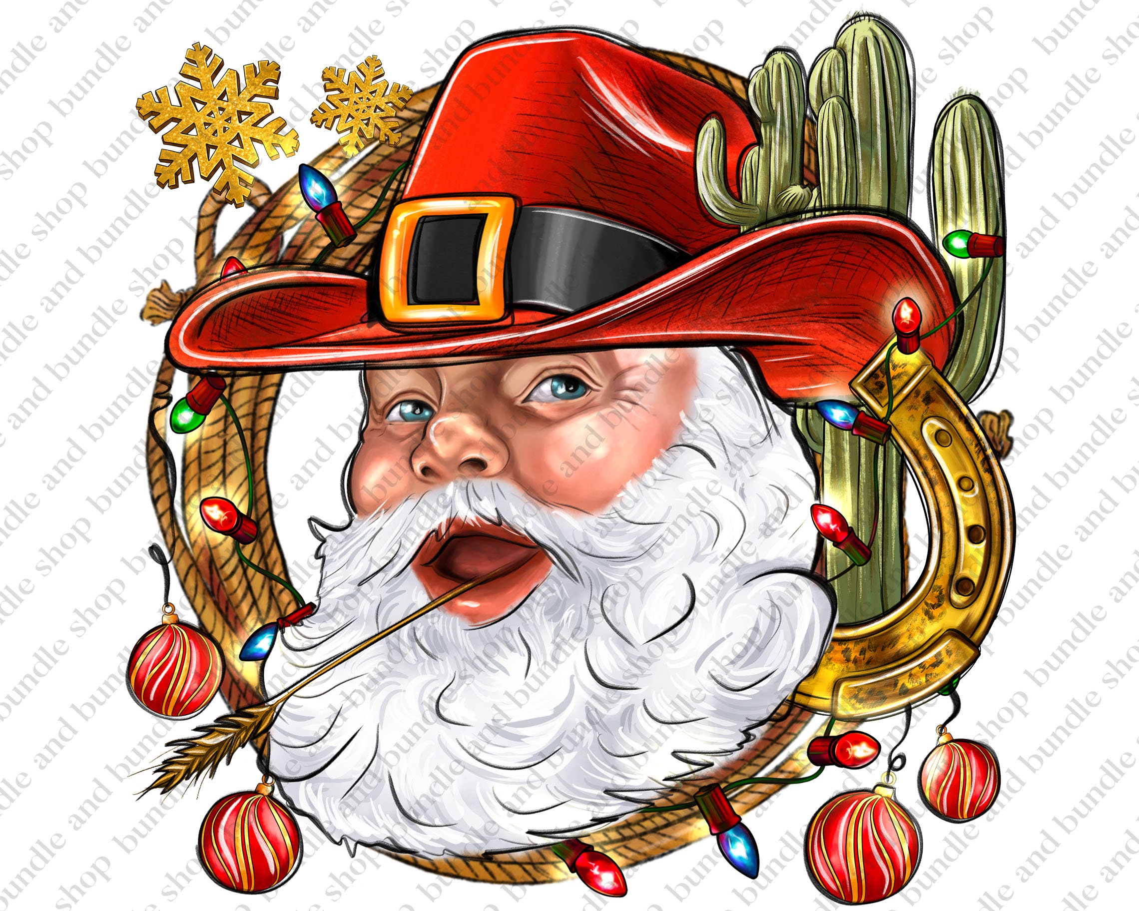 Cowboy Santa And Clipart