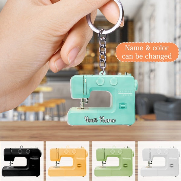 Acrylic Sewing Keychain - Etsy