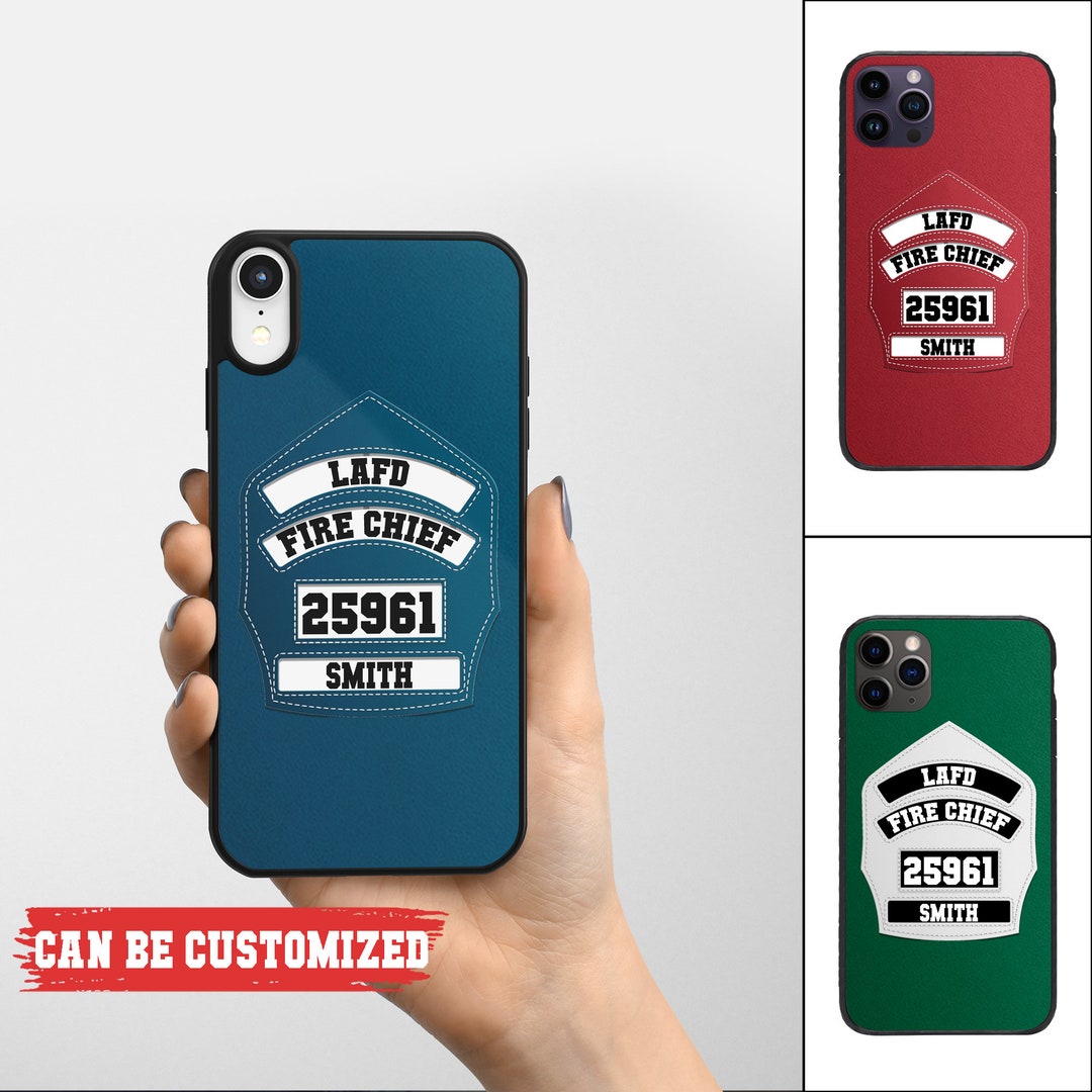 Personalized Firefighter Helmet Front Shield iPhone Phone - Etsy