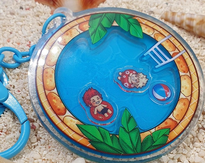 2.5" Kiribaku Shaker Charm, KRBK Acrylic Keychains, Acrylic Shaker ...