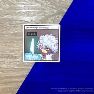 Touya, Villain Dabi Inspired Meme Sticker 2.5" Meme, Anime Stickers - Etsy