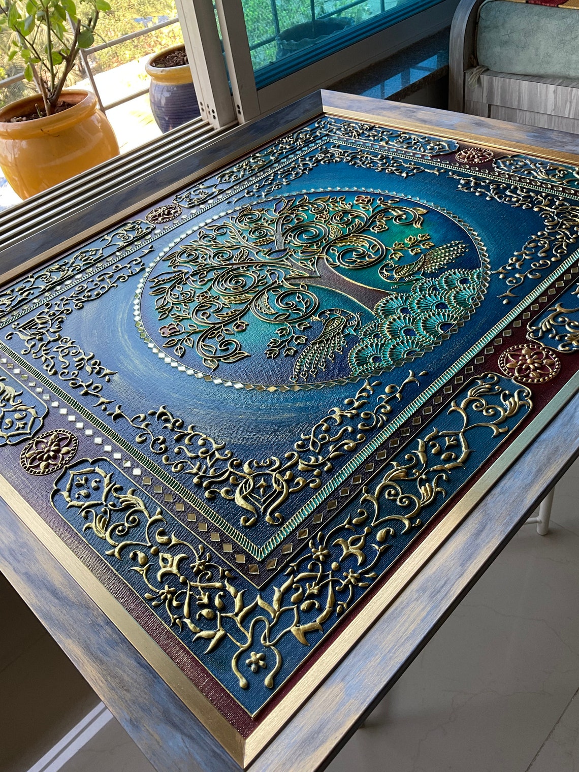 Tree of Life , Handmade Painting, Tree Painting, Indian Inspired Art ...