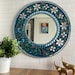 Decorative Round Mirror, Mirror Work, for Living Room, for Bathroom ...