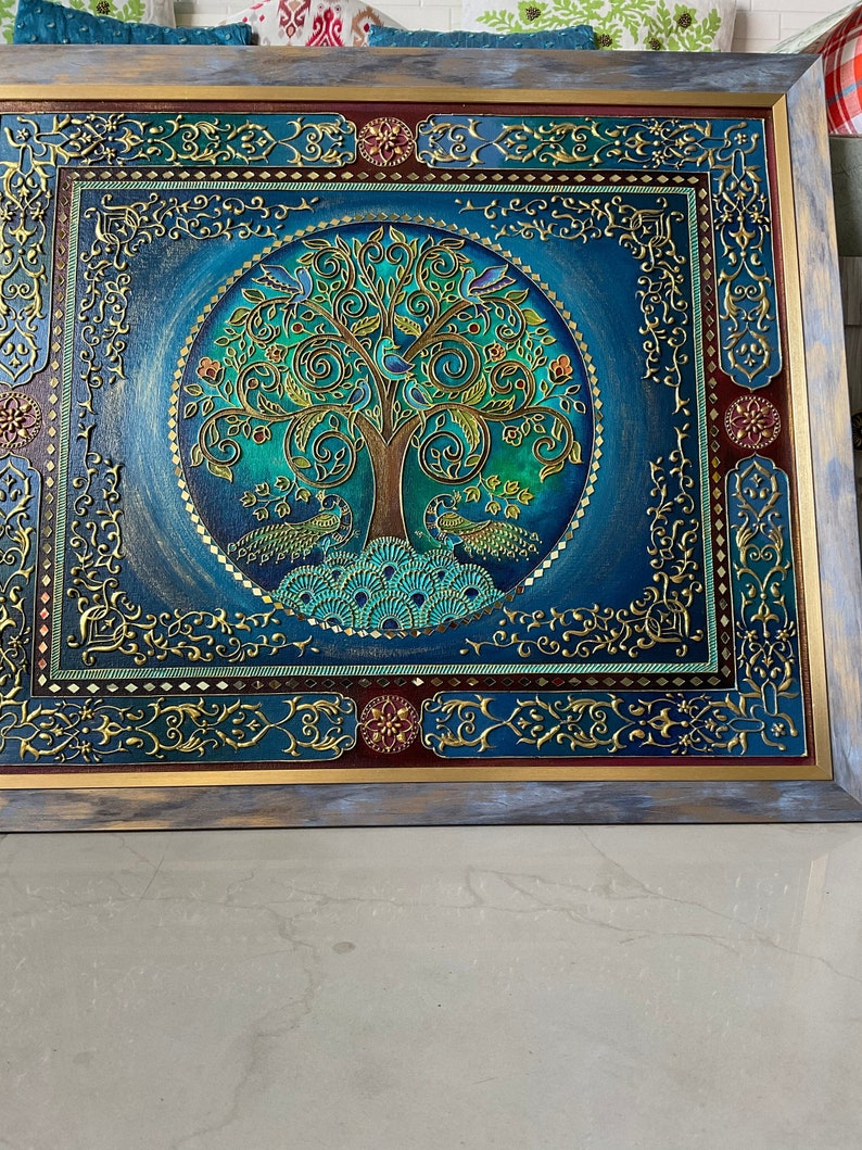 Tree of Life , Handmade Painting, Tree Painting, Indian Inspired Art ...