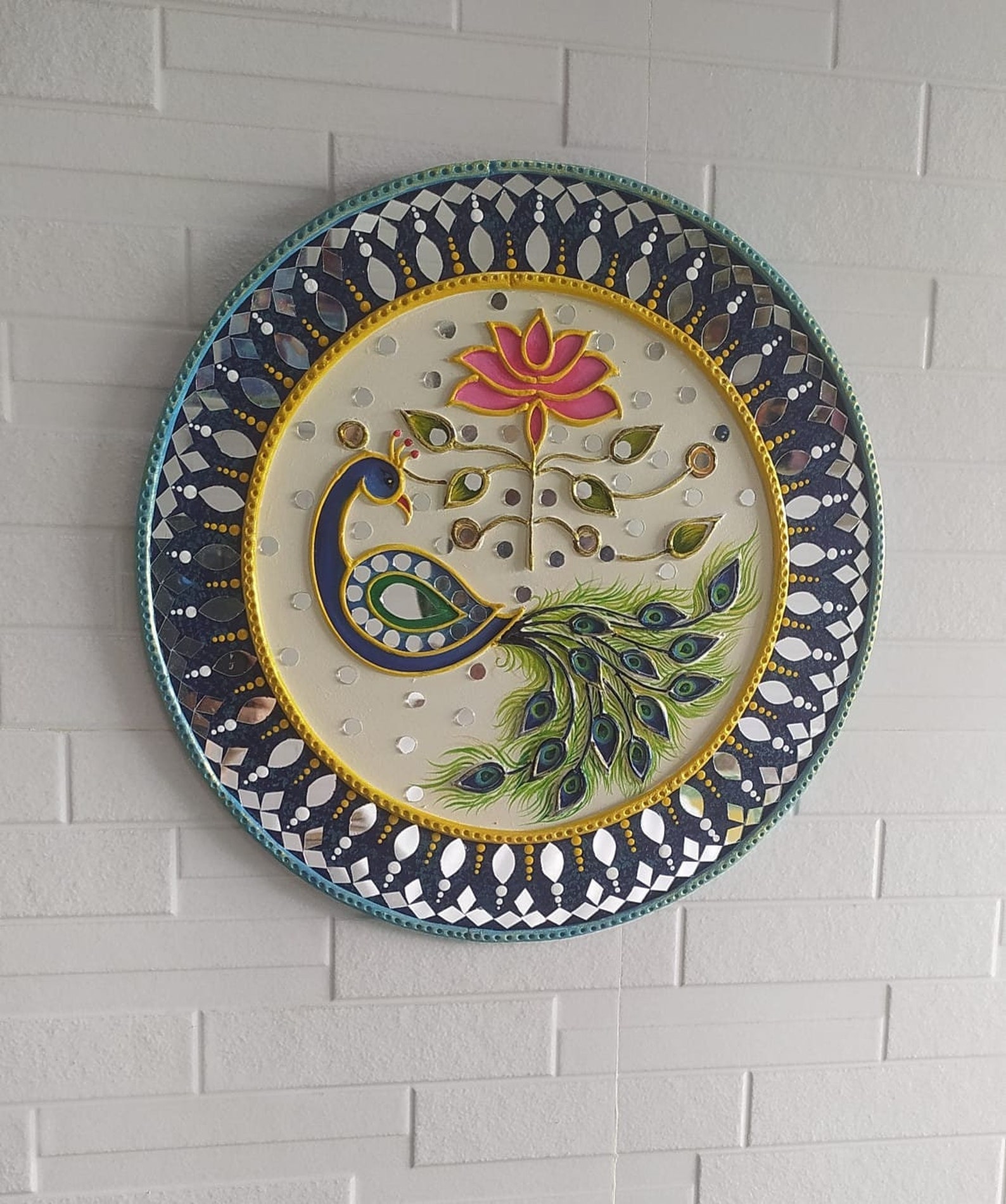 Lippan Art Wall Decor Handmade Artwork Diwali Gifting - Etsy