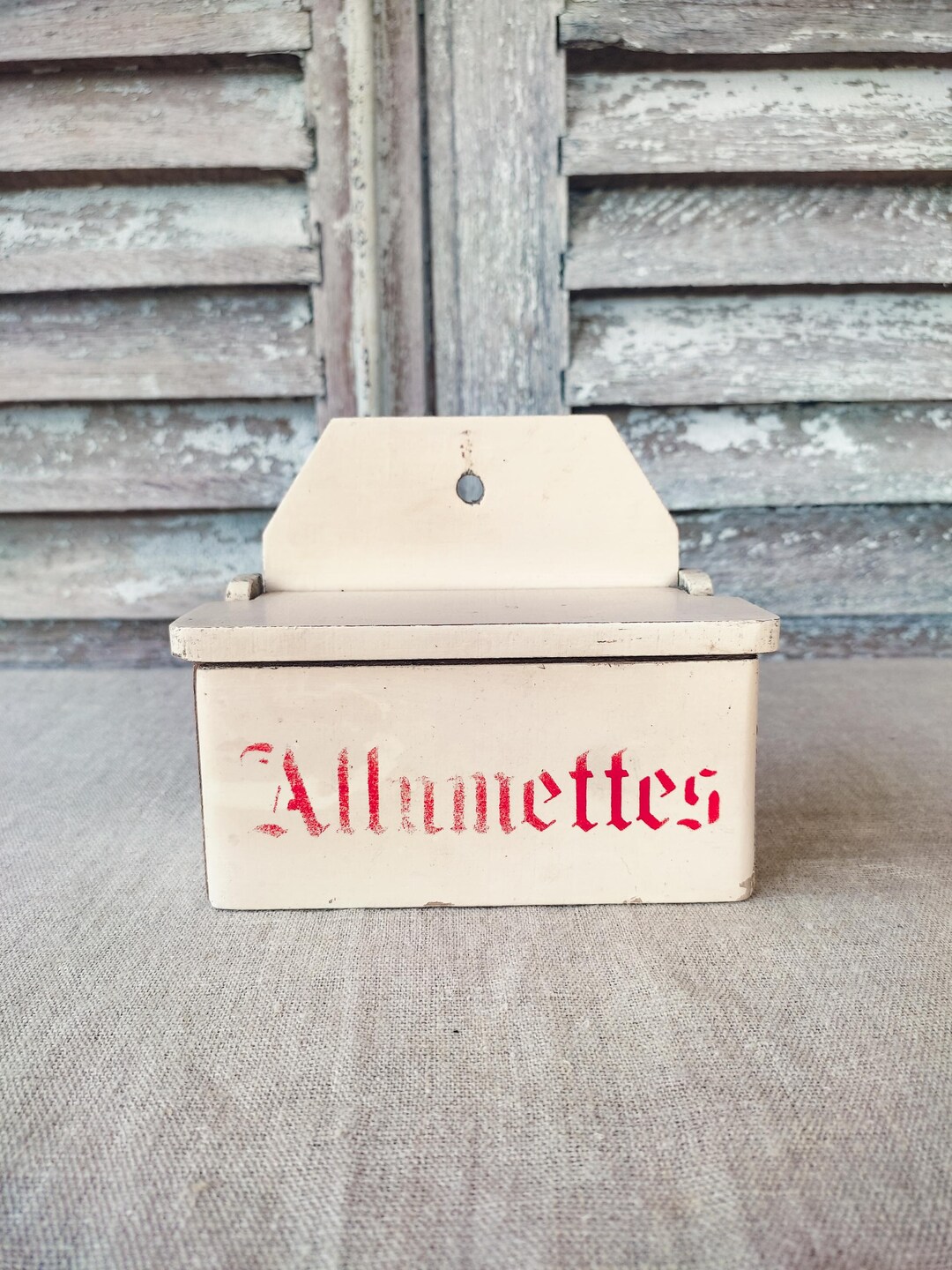 Boîte à Allumettes Ancienne En Bois, Boîte Française Ancienne ...