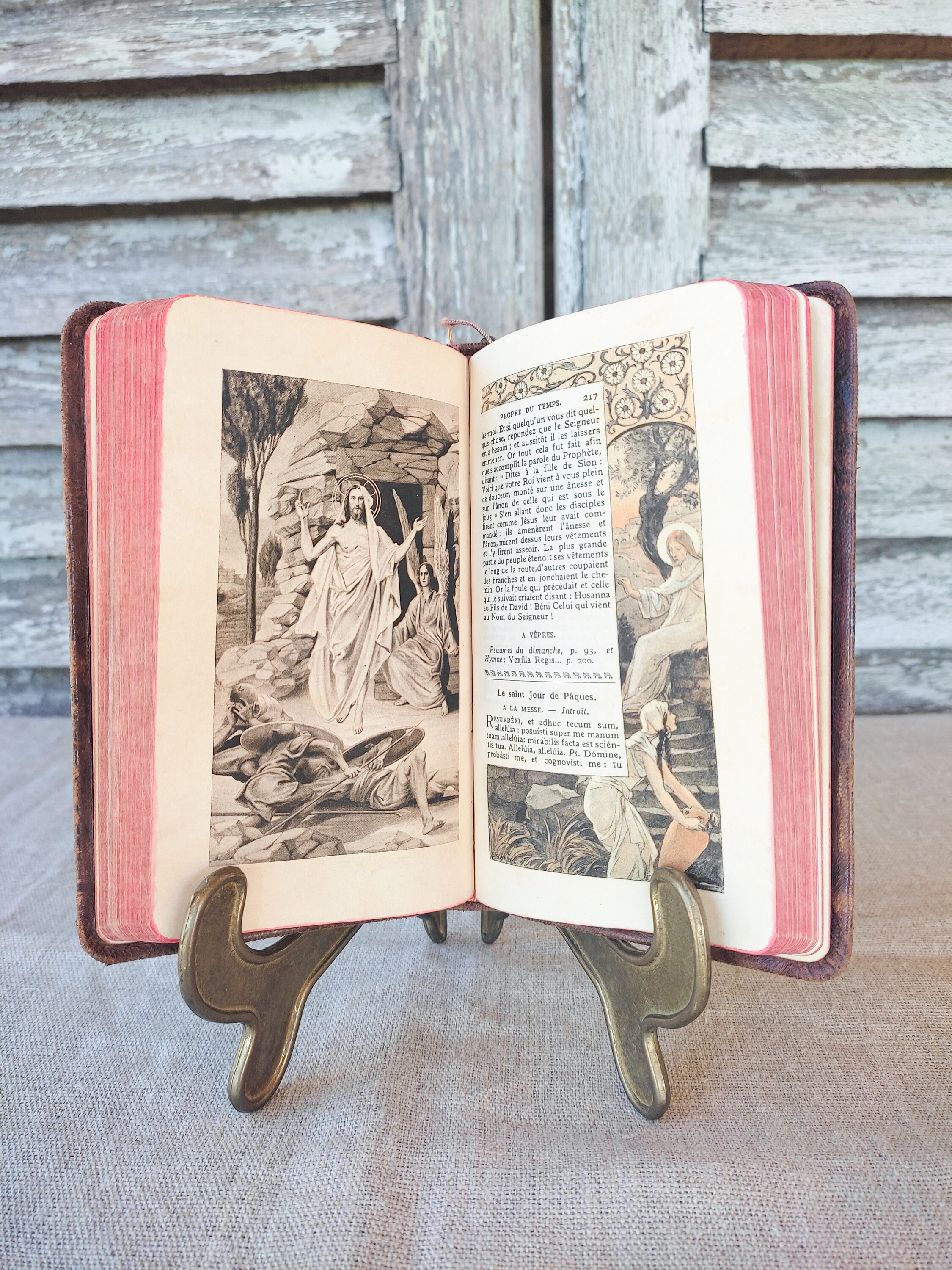 Missal, French Mass Book, Ancient Catholic Prayer Book, Mass Book ...